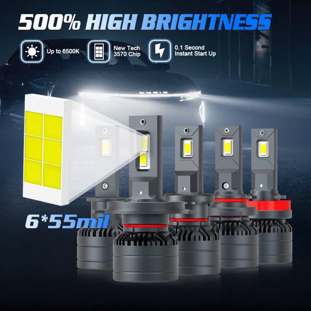 LEDBeam LED K11 80W Automotive Grade 3570 Chip 16000Lm 6000k White Car ...